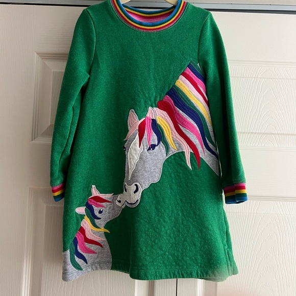 Mini Boden | Dresses | Mini Boden Girls Unicorn Dress | Poshmark